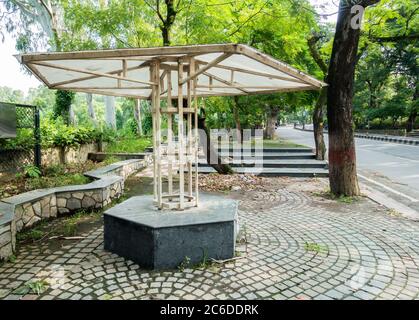 A road side sunshade and rain shelter. Dehradun City uttarakhand Stock ...