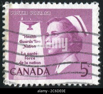 CANADA - CIRCA 1958: stamp printed by Canada, shows Newspapers and ...