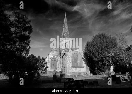 St Alkmunds church, Duffield village, Derbyshire, England, UK Stock ...