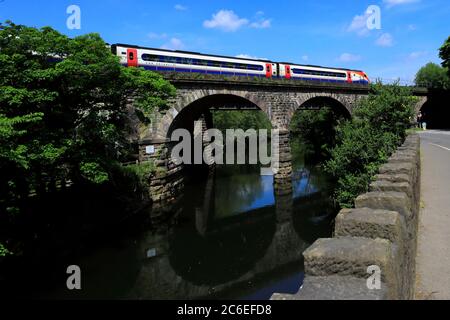 EMR Intercity 222 class, East Midlands Trains, river Derwent, Ambergate ...