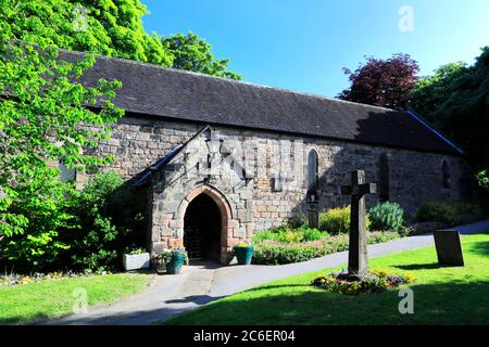 The parish church of St Johns in the Cheshire village of Alvanley ...