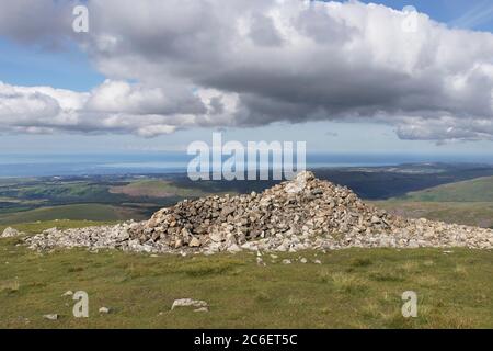 The Summit of Seatallan with the View West to the Coast at Seascale ...