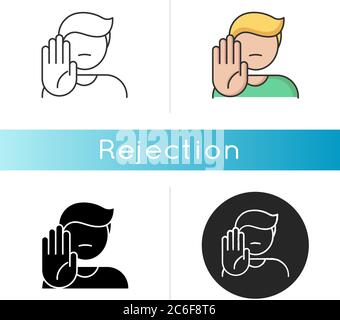 Negative answer RGB color icon Stock Vector Image & Art - Alamy