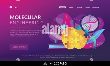 Genetically modified organism concept landing page Stock Vector Image & Art - Alamy