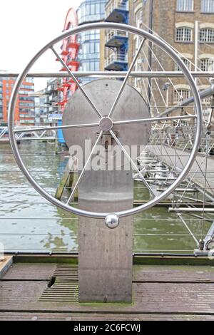 Movable Bridge Wheel Stock Photo - Alamy