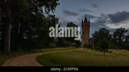 Potsdam, the Flatow Tower in Park Babelsberg Stock Photo - Alamy