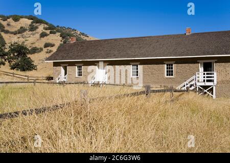 California Lebec Fort Tejon State Historic Park active army post 1854 ...