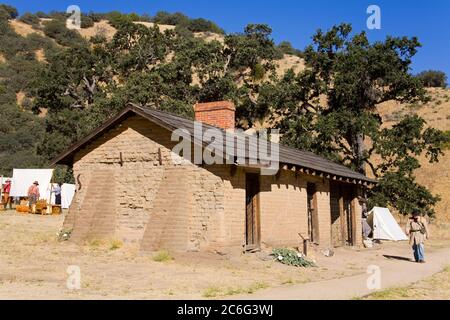 California Lebec Fort Tejon State Historic Park active army post 1854 ...