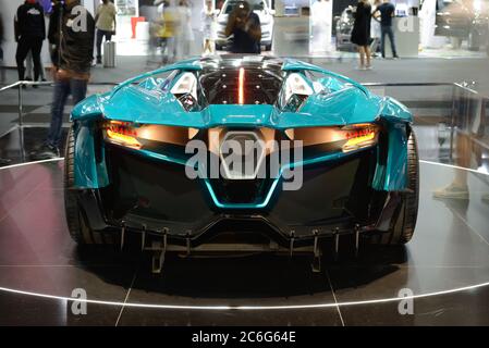 DUBAI, UAE - NOVEMBER 16: The Ajlani Motors Drakuma concept is on Dubai ...