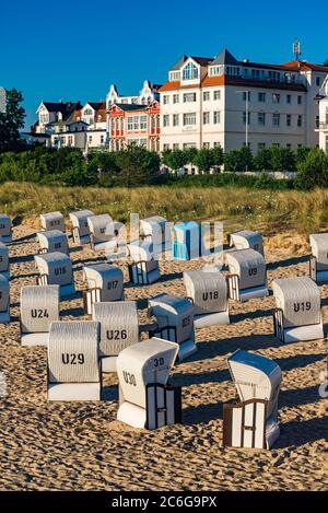 Beach, seaside resort Bansin, Usedom Island, Germany Stock Photo - Alamy