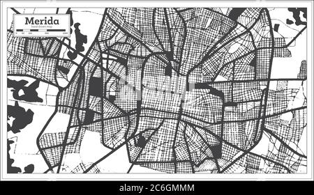 Urban vector city map of Merida, Mexico Stock Vector Image & Art - Alamy