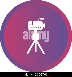 Unique News Camera Vector Glyph Icon Stock Vector Image & Art - Alamy