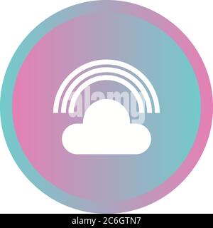 Unique Rainbow Vector Glyph Icon Stock Vector Image & Art - Alamy