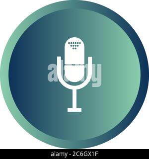 Unique Voice Memo Vector Glyph Icon Stock Vector Image & Art - Alamy