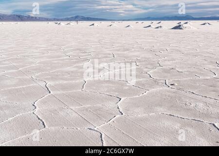 Salinas Grandes, Andes, Argentina – is a salt desert in the Jujuy ...