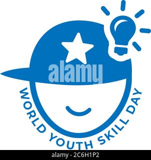 Logo Design for celebrating World Youth Skills Day in Vector ...