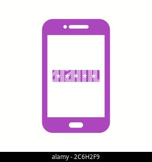 Unique Pass code Vector Glyph Icon Stock Vector Image & Art - Alamy