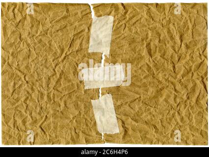 torn sheet of paper joined together Stock Photo - Alamy