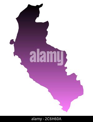 Map of Ica Stock Photo - Alamy