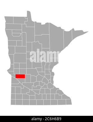 Map of Swift in Minnesota Stock Photo - Alamy