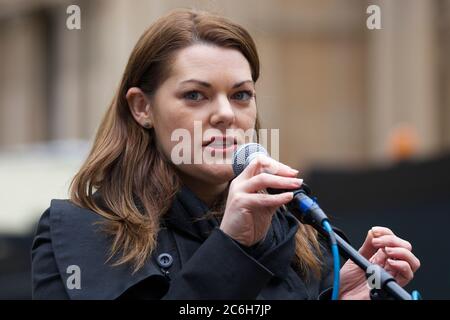 Australian Greens Senator Sarah Hanson-Young arrives for the 2025 ...