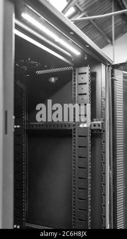 Rack housing servers in computer server farm Stock Photo - Alamy