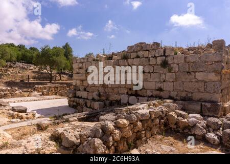Biblical Shiloh ruins of historic town in Samaria Stock Photo - Alamy