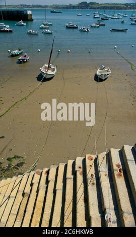port and atlantic littoral in douarnenez in brittany (france Stock ...
