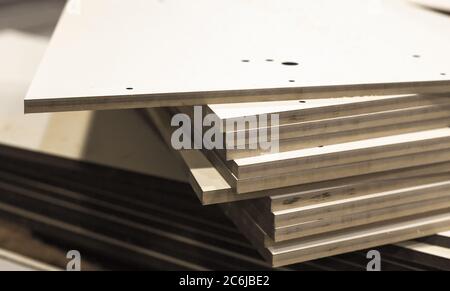 White textolite sheets. This is layered composite material based on ...