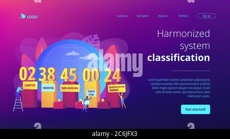 The harmonized system concept landing page Stock Vector Image & Art - Alamy