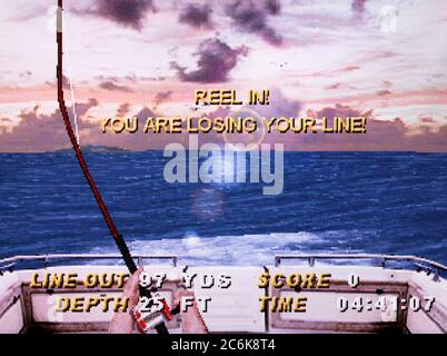 Saltwater Sport Fishing - Sony Playstation 1 PS1 PSX - Editorial use ...