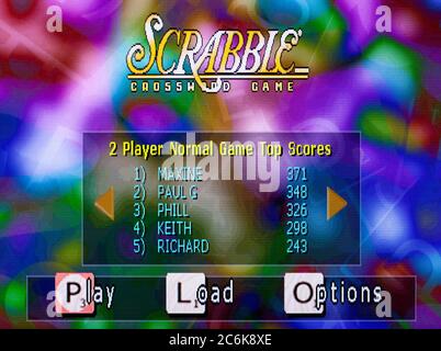 Scrabble - Sony Playstation 1 PS1 PSX - Editorial use only Stock Photo ...