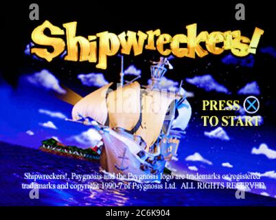Shipwreckers - Sony Playstation 1 PS1 PSX - Editorial use only Stock ...