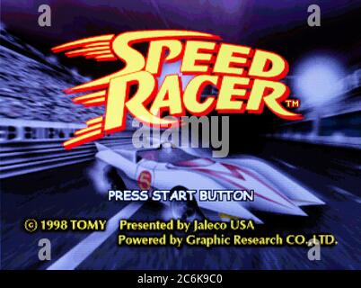 Speed Racer - Sony Playstation 1 PS1 PSX - Editorial use only Stock ...