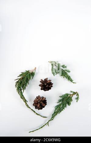Closeup shot of decorative pinecones for Christmas time Stock Photo - Alamy