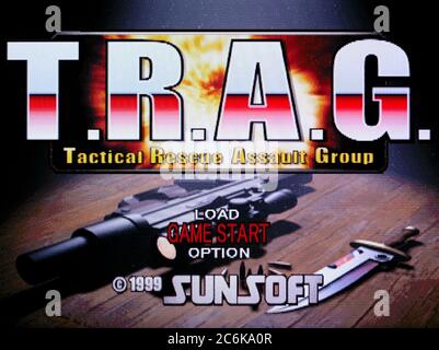 T.R.A.G. - Sony Playstation 1 PS1 PSX - Editorial use only Stock Photo ...