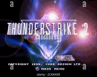 Thunderstrike 2 - Sony Playstation 1 PS1 PSX - Editorial use only Stock Photo - Alamy