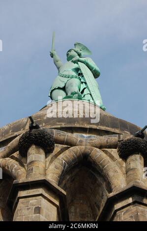 Hermann Arminius At The Battle Of The Teutoburg Forest In 9 Ce By