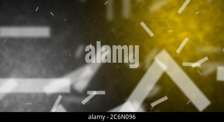 Flying rectangular shapes over silver background Stock Photo - Alamy