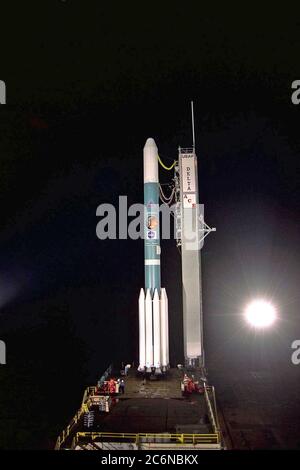 The Boeing Delta II expendable launch vehicle carrying the Advanced ...