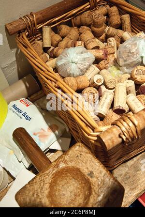 Corks for making real tennis balls Stock Photo - Alamy