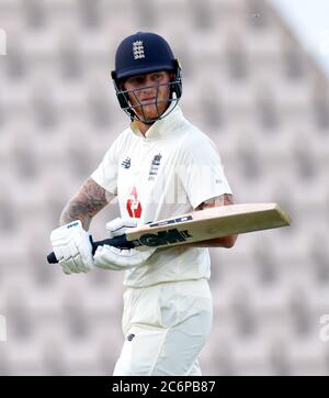 England Captain Ben Stokes Walks of after being dismissed by Luke ...