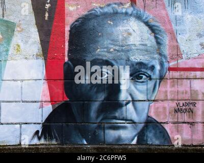 Opatija, Croatia - February 9, 2019: Wall of famous in Opatija, Croatia ...