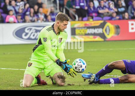Real Salt Lake goalkeeper Zac MacMath (18) celebrates with teammates ...