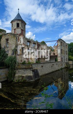 Harbke, Germany. 07th July, 2020. The ruins of Harbke Castle. In the ...