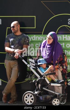 Lydia who appeared on SBS’s ‘Living with the Enemy’ speaks at the rally ...
