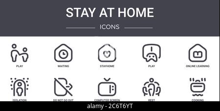 Home Rest set icon. Contains home rest illustrations such as taking ...