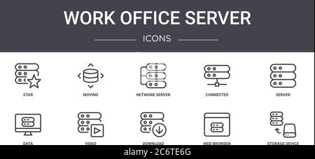 Networking linear icons set. Connected, Collaborative, Relationships ...