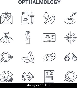 Ophthalmoscope linear icon. Thin line illustration. Funduscopy. Eye ...