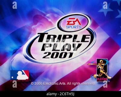 Triple Play 2001 - Sony Playstation 1 PS1 PSX - Editorial use only ...